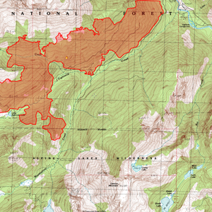 Interactive: Fire Perimeters on Topographic Map — Washington Trails ...