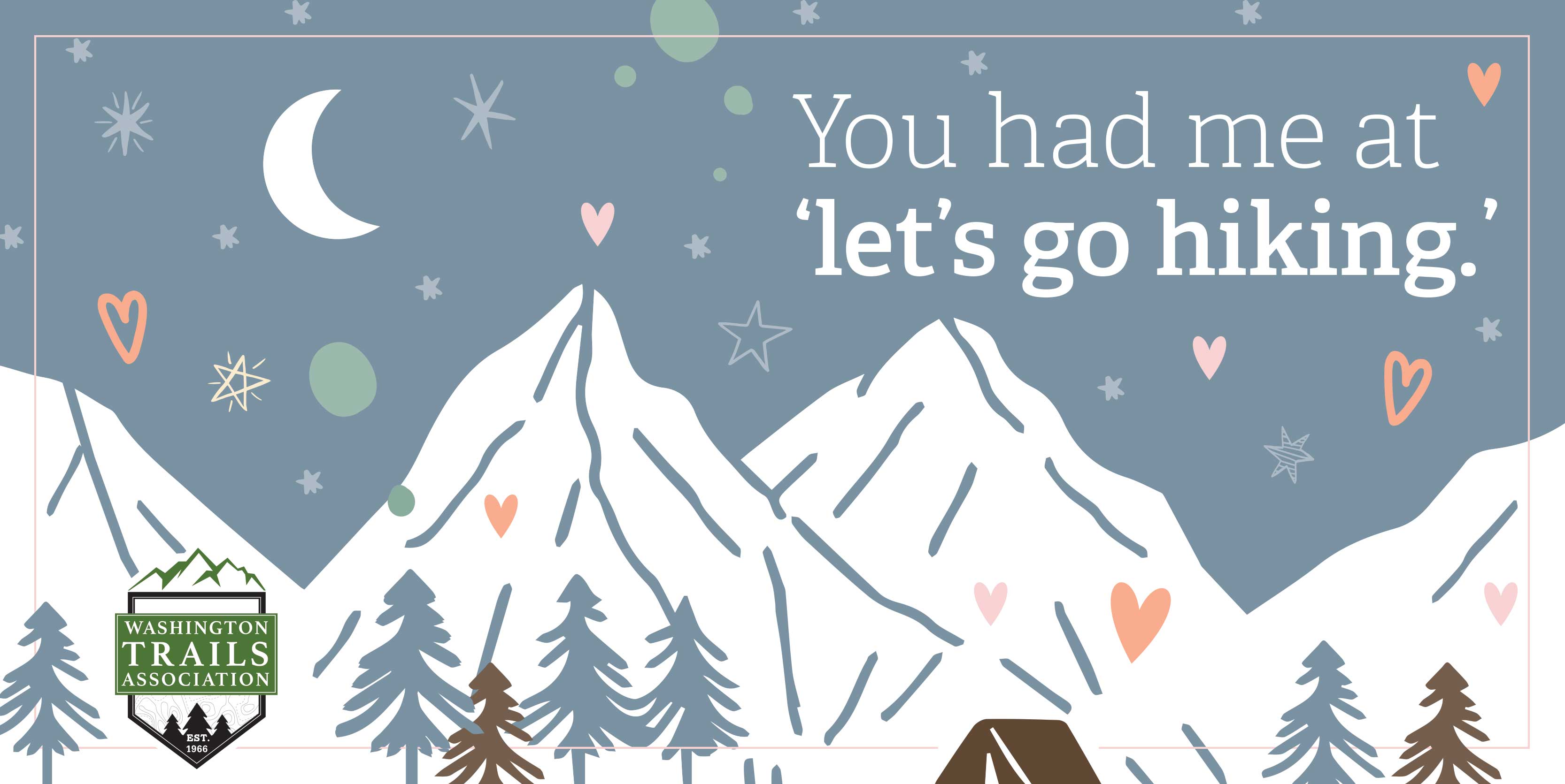 You Had Me at Let's Go Hiking: 4 Valentine Cards for Hikers ...