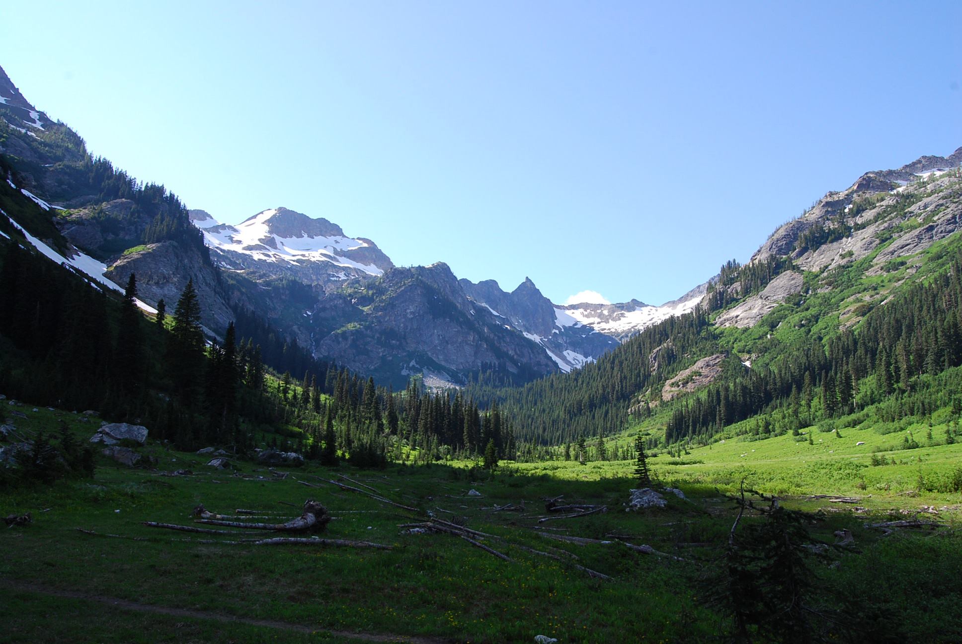 Spider Meadow and Phelps Basin, Phelps Creek, Upper Lyman Lake, Lyman ...