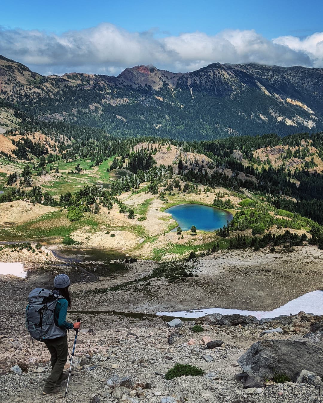 Gilbert Peak, Warm Lake, Surprise Lake, South Fork Tieton River ...