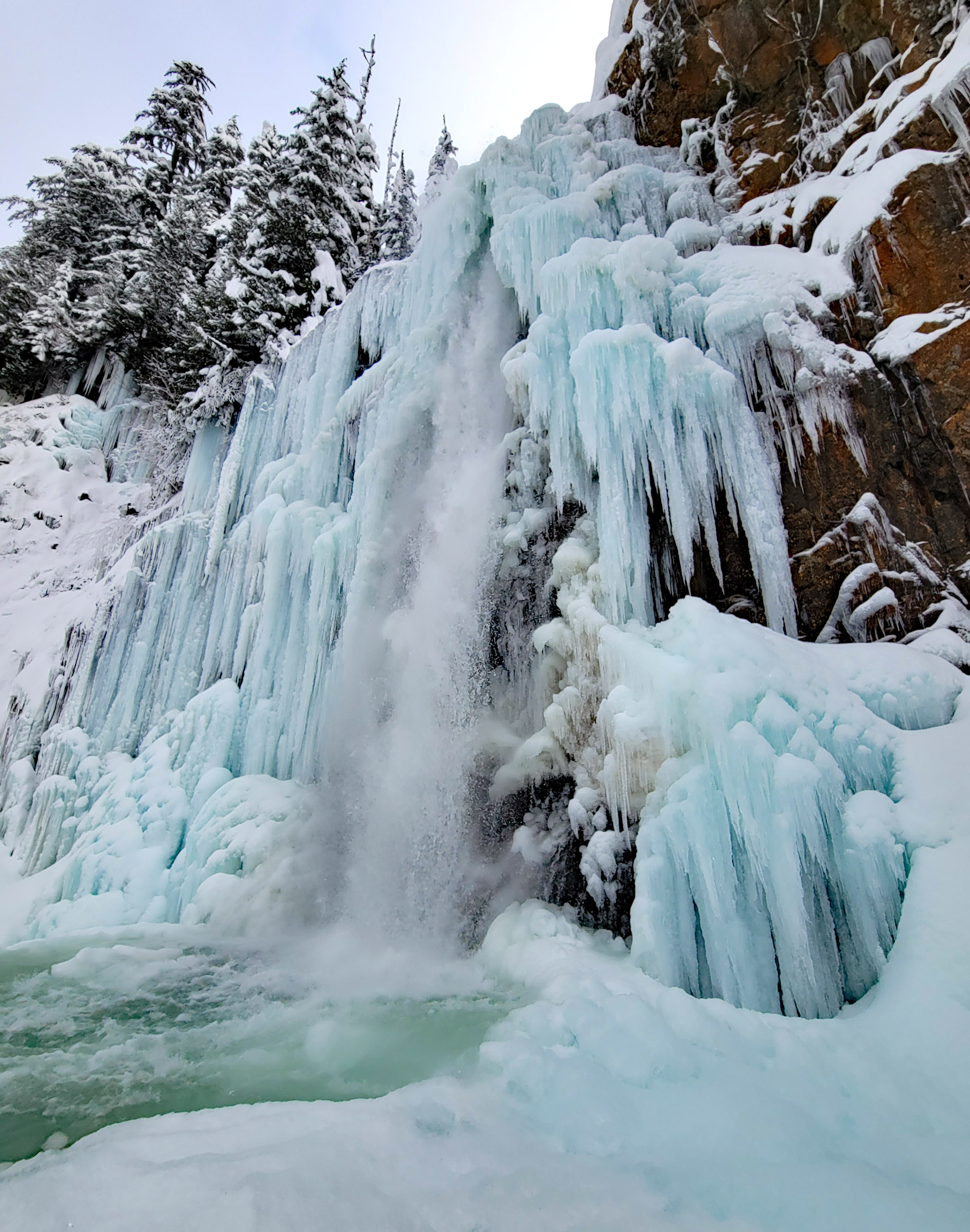 Franklin Falls, Franklin Falls - Winter — Washington Trails Association