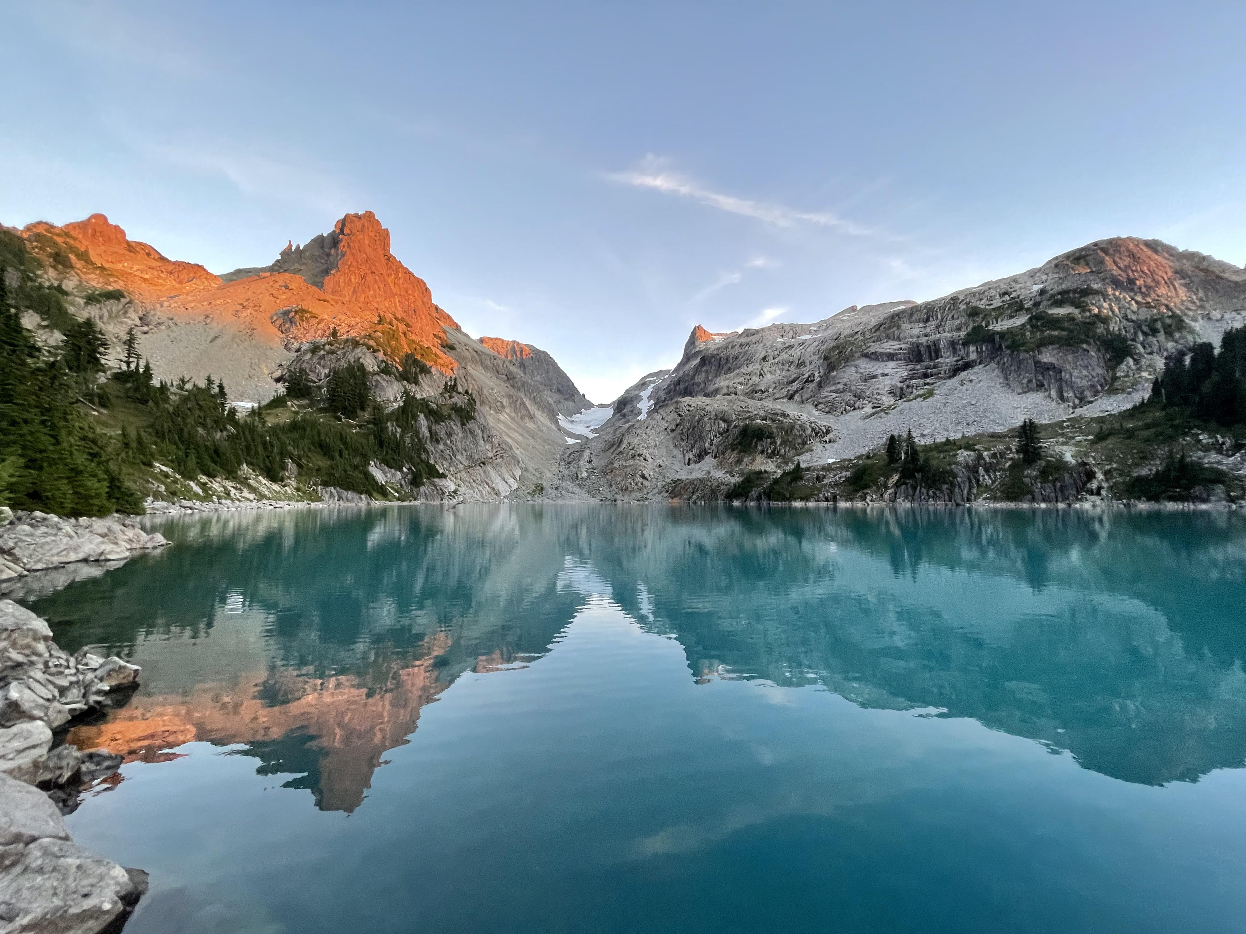 Jade Lake, Marmot Lake, Hyas Lake, Pea Soup Lake, Dip Top Gap ...