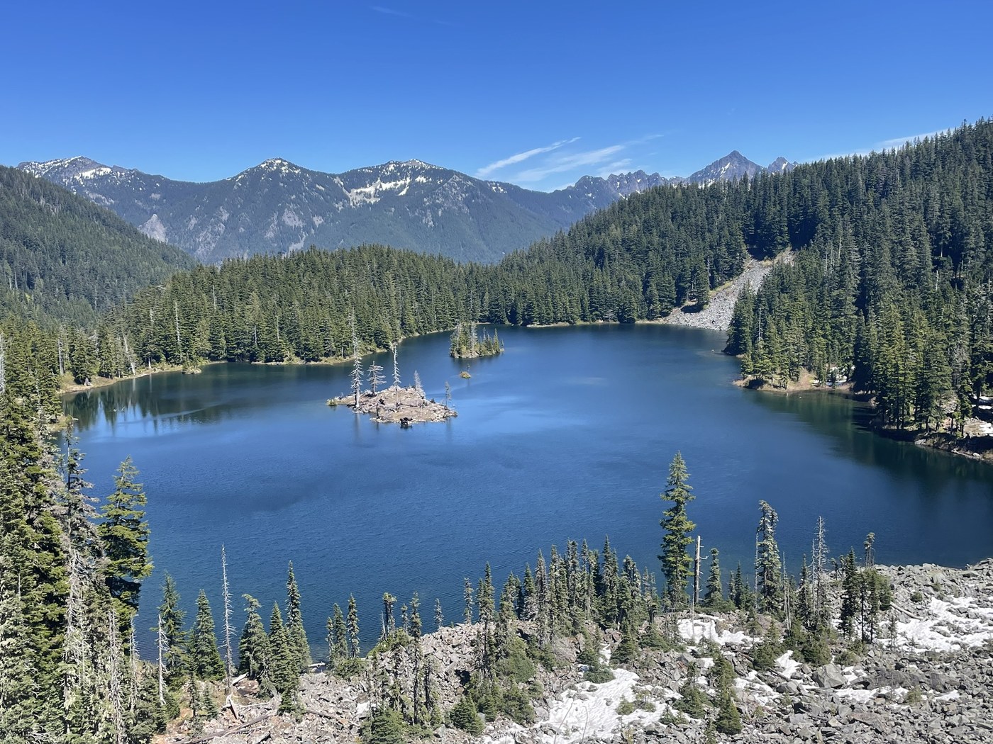 Thompson Lake via Granite Creek Trail, Thompson Point — Washington ...